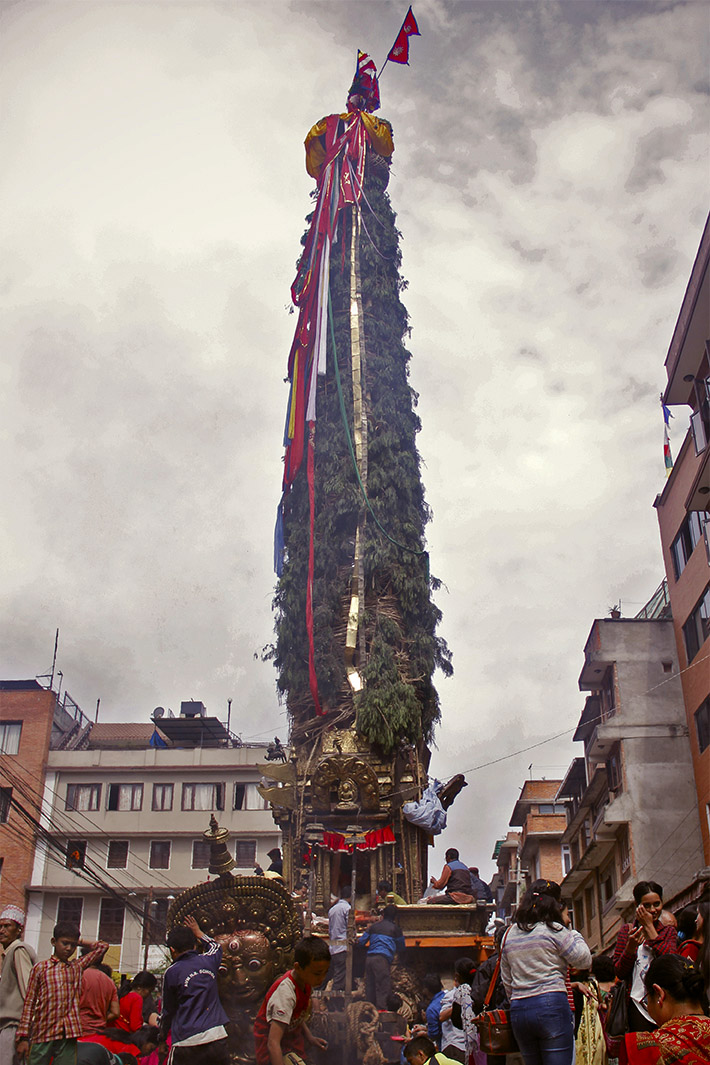 It's time for the rain god's procession in Nepal's historic city Patan ...