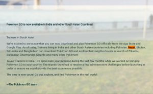 Pokemon GO officially launched in Nepal ! - OnlineKhabar English News
