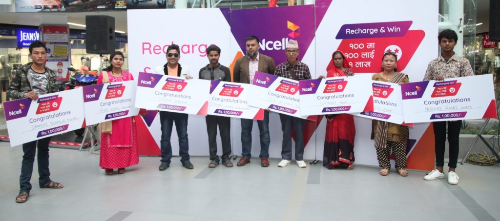 Ncell hands over cash prize under ‘Recharge and Win’ offer ...