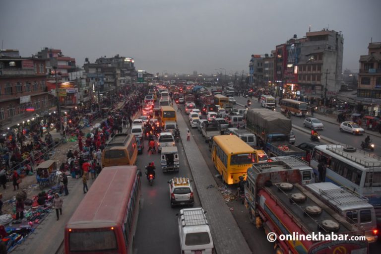 Traffic jams cost Kathmandu Rs 116 billion a year: Study - OnlineKhabar ...
