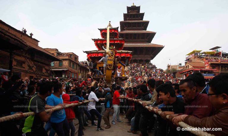 Bhaktapur's famous Bisket Jatra and Jibro Chhedne Jatra won't take ...