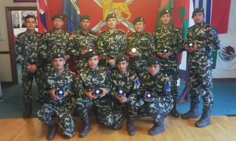 Nepal Army soldiers win gold medal in British military exercise ...