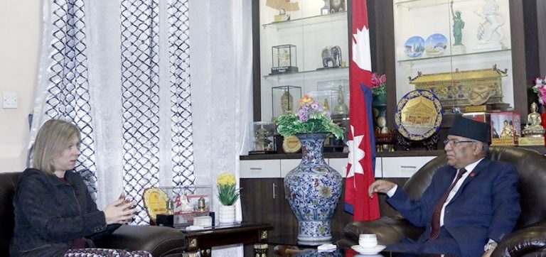 British ambassador meets NCP chair Dahal - OnlineKhabar English News