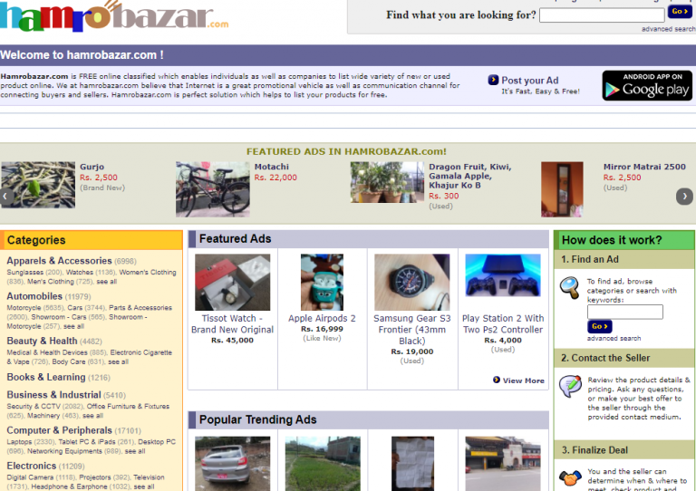 How Hamrobazaar connects buyers and sellers? - OnlineKhabar English News