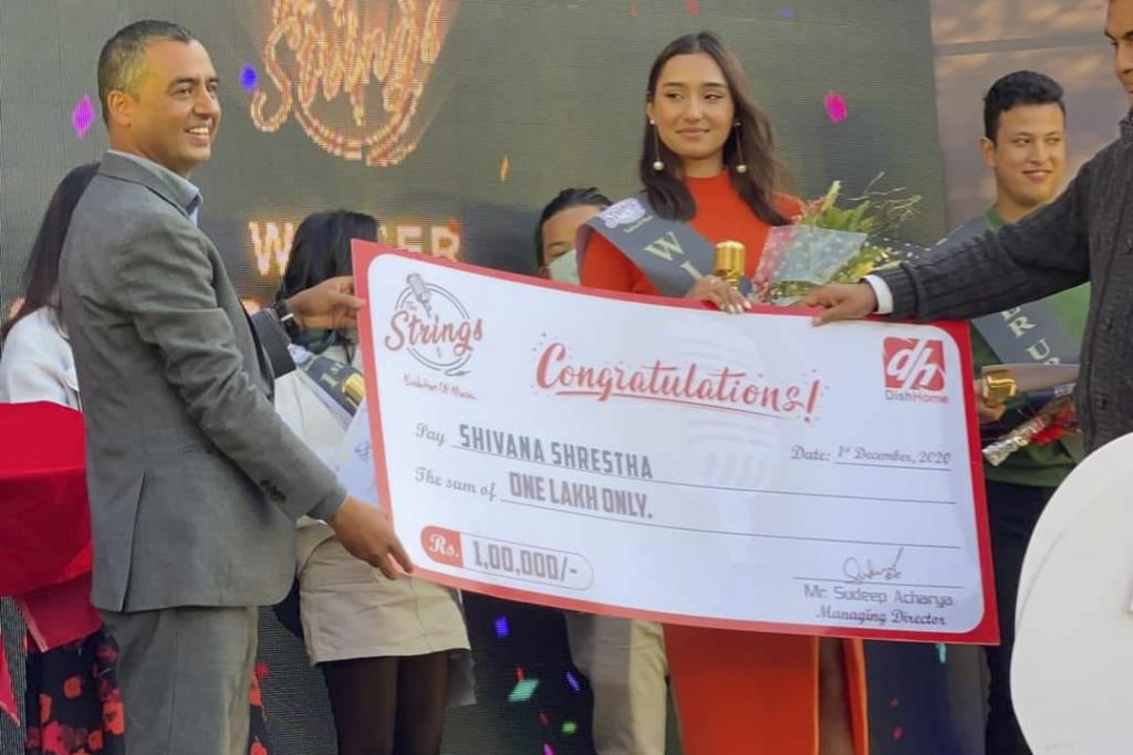 Shivana Shrestha wins The Strings season 1 - OnlineKhabar English News