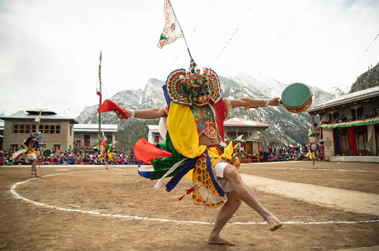 Photographing Chhyam Puja at Yalbang Gumba, Humla in 2021
