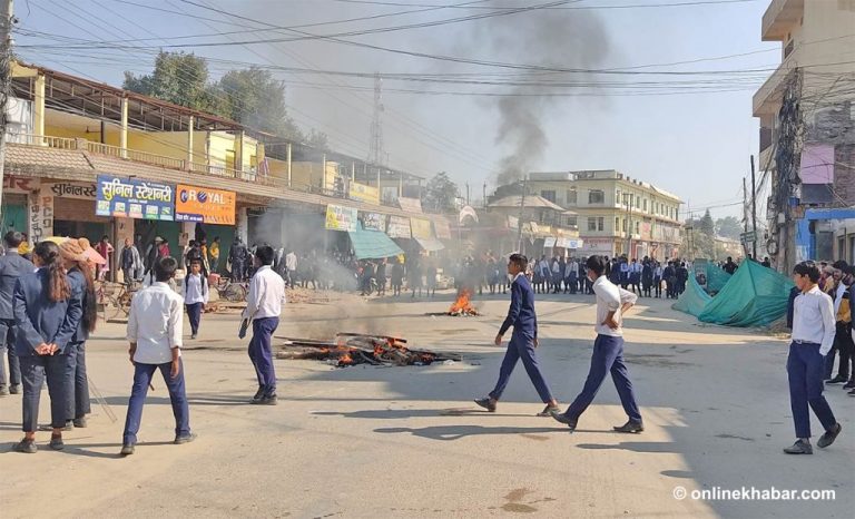 Kailali locals obstruct East-West Highway after a pedestrian's death in ...