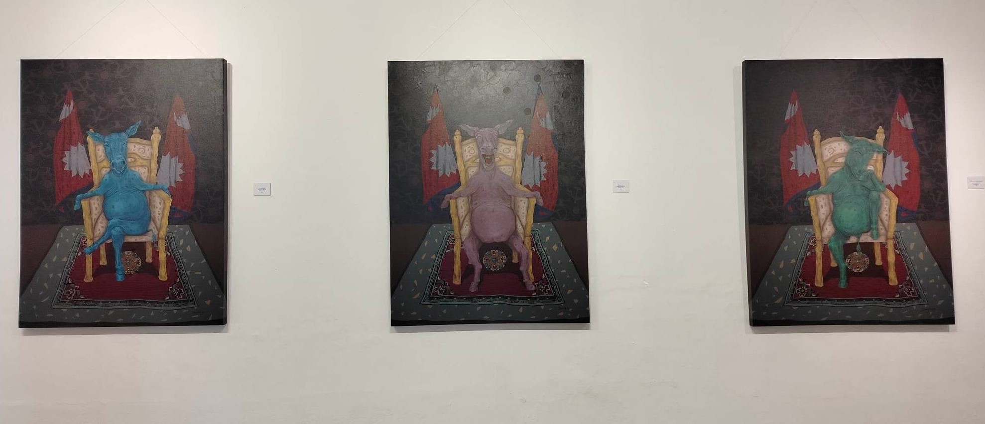 Suresh Basnet’s Galpa: Artistic satire on human behaviour on display at ...