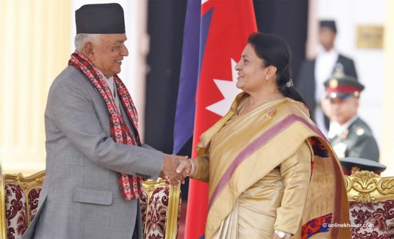 Ram Chandra Paudel takes over as Nepal president - OnlineKhabar English ...