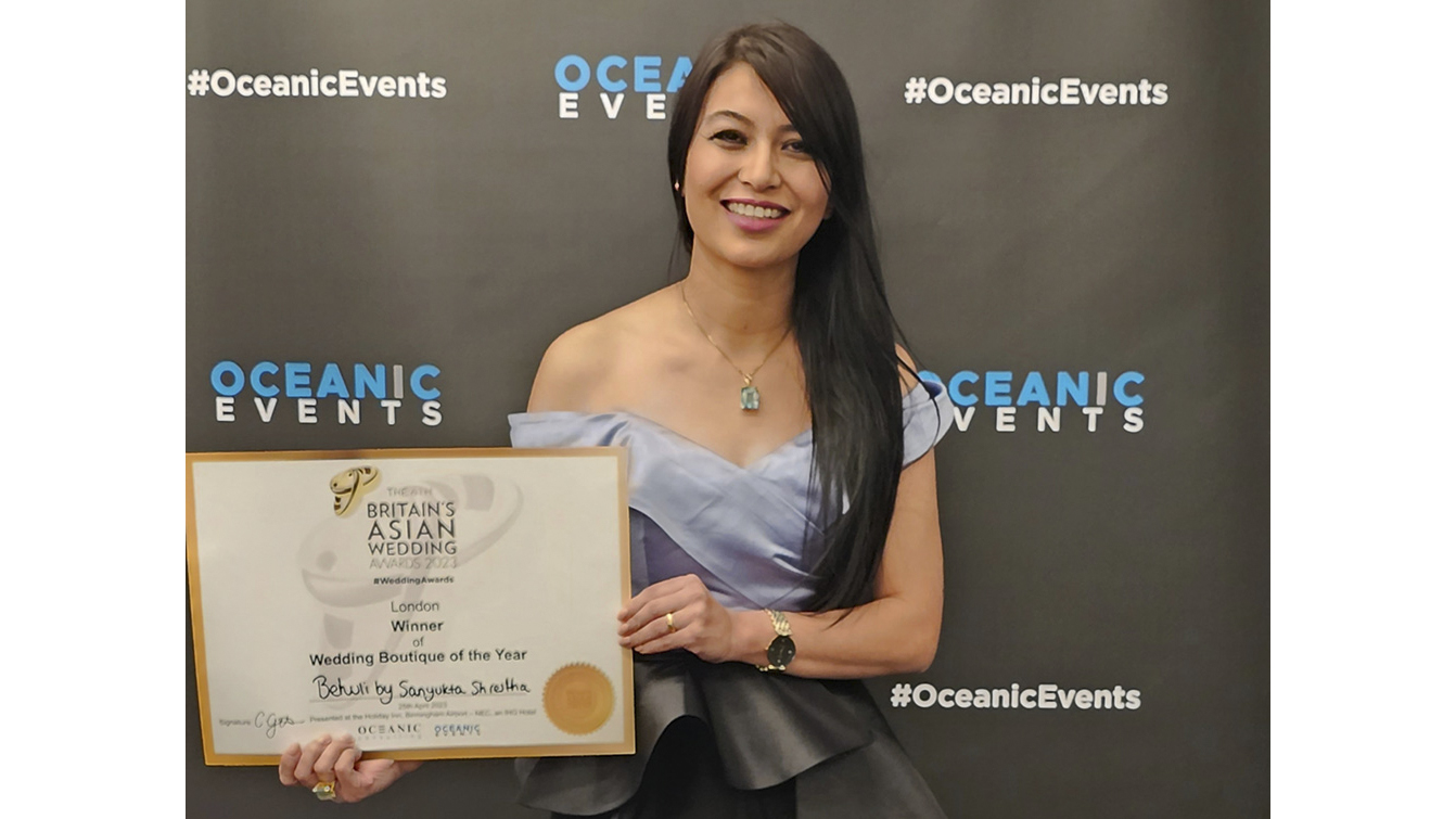 Nepali-British Sanyukta Shrestha wins Wedding Boutique of the Year 2023 ...